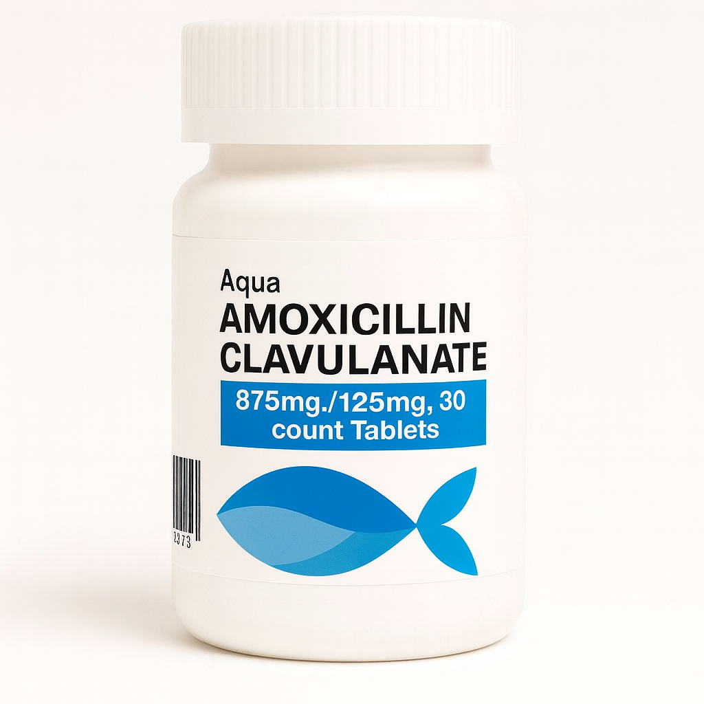 Fish Amoxicillin Clavulanate 875/125mg – MoxFish | 30 Tablets – Mox ...